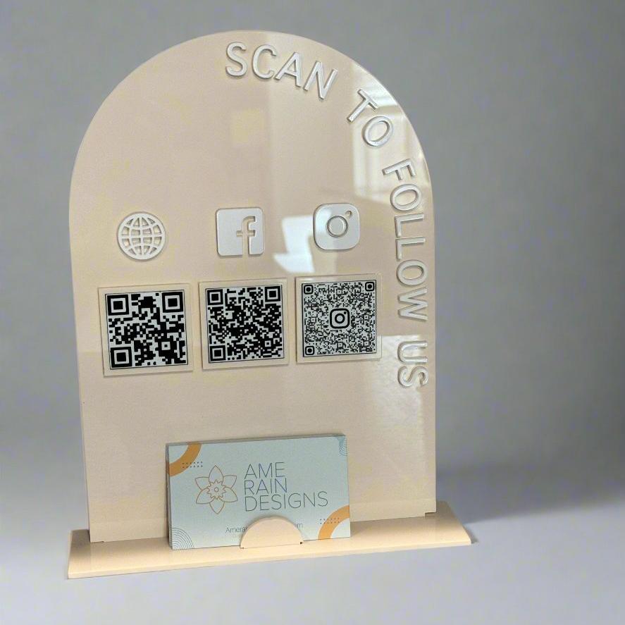 QR code Sign in Neutral colors – Ame Rain Designs